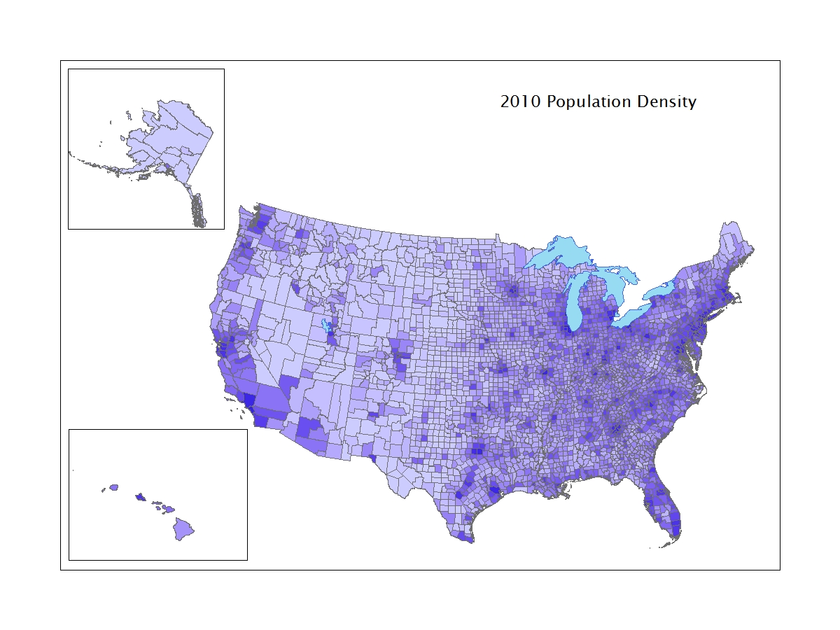 Us Map Population Density